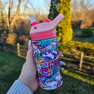 Lisa Frank Collage 12 Oz Kids Flip Top Cup - Etsy
