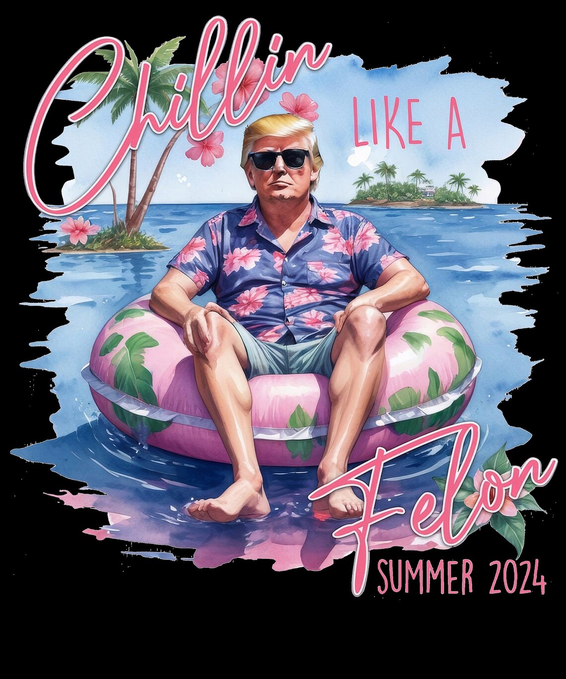 Trump Chillin Like A Felon PNG File - Etsy