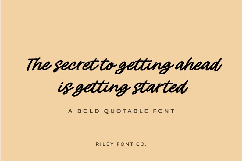 Bailey Font Bold Script Font, Cricut Font, Thick Cursive Font, Cute ...