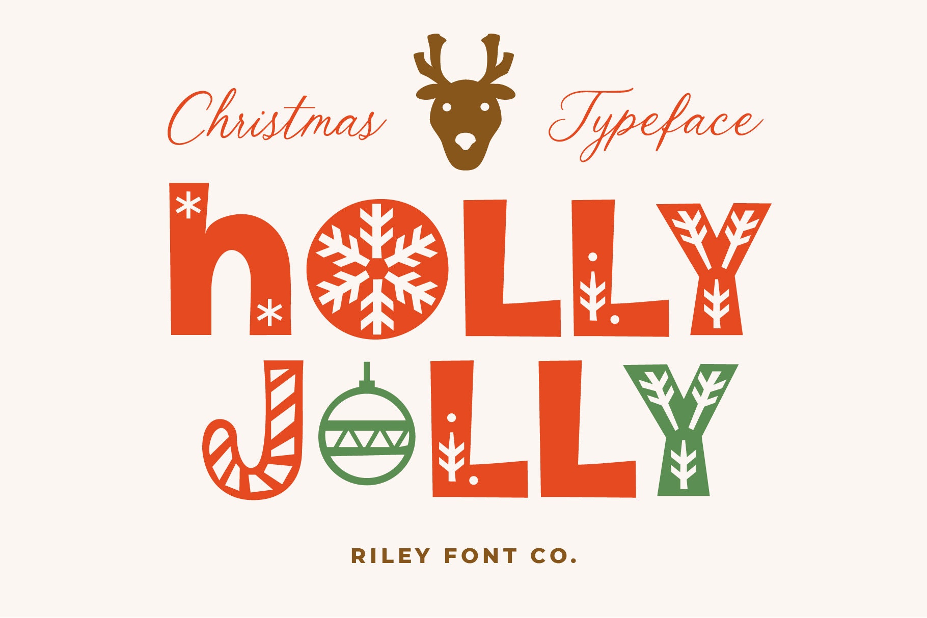 Holly Jolly Font Christmas Font, Holiday Font, Cricut Christmas Font ...