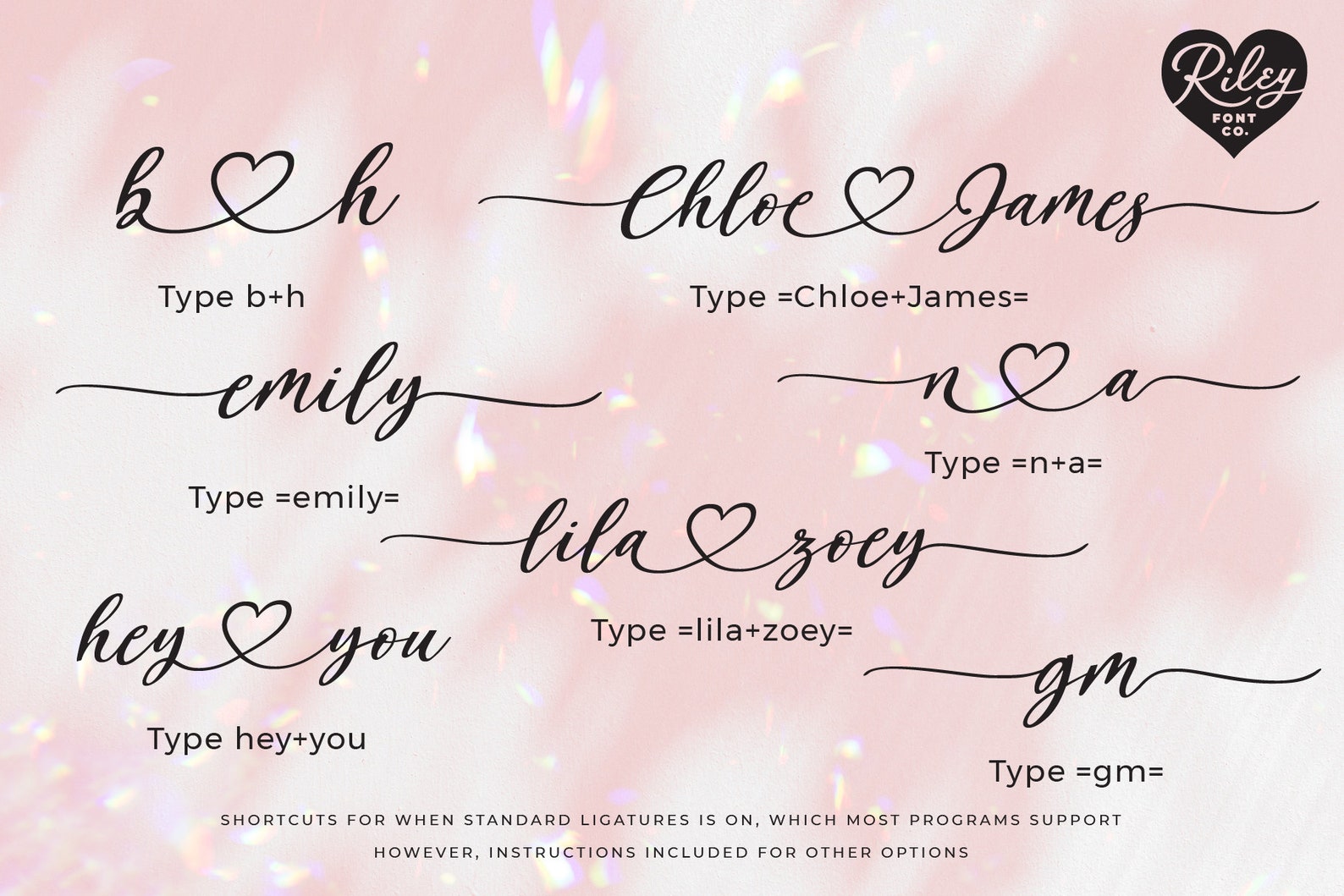 Angel Heart Font Heart Font Cricut, Wedding Names Hearts, Hearts and ...