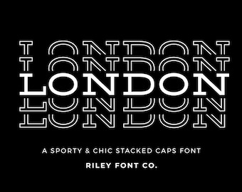 Dream Sans Stacked Font - Mirror Font, Echo Font, Cricut Font, Stacked ...