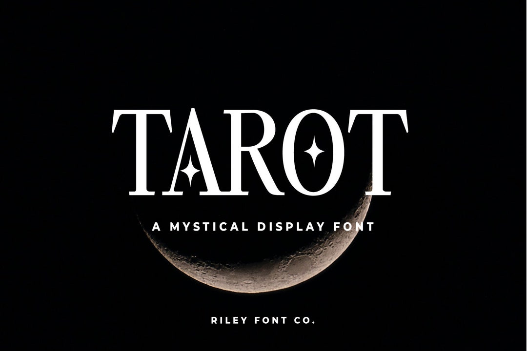 Tarot Font - Halloween Font, Display Font, Celestial Font, Boho Font ...