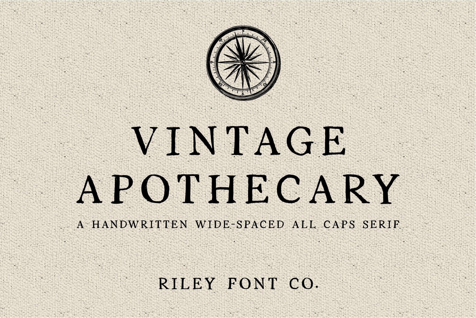 Vintage Apothecary Font - Handwritten Serif Font, All Caps Quote Font ...
