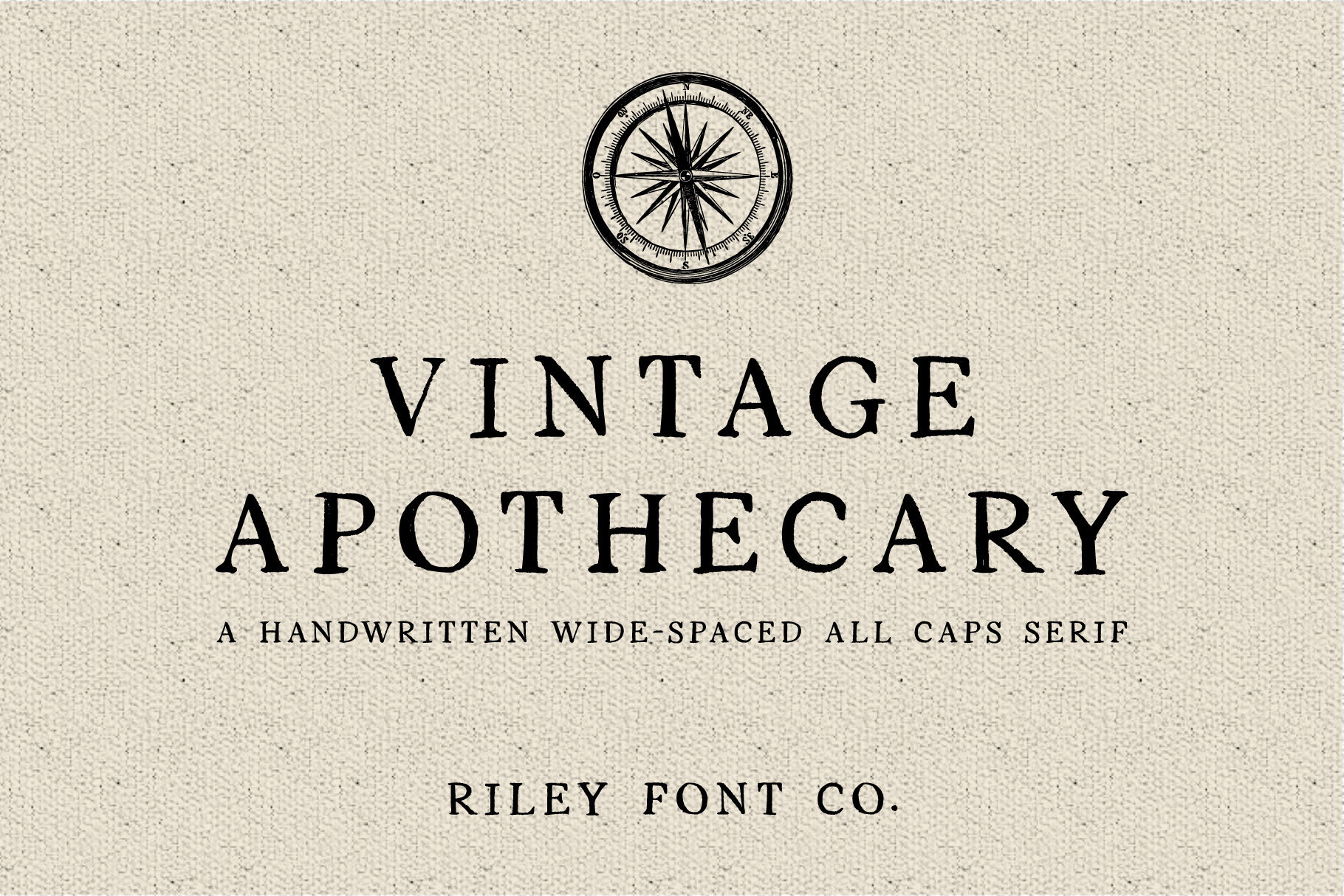Vintage Apothecary Font - Handwritten Serif Font, All Caps Quote Font ...