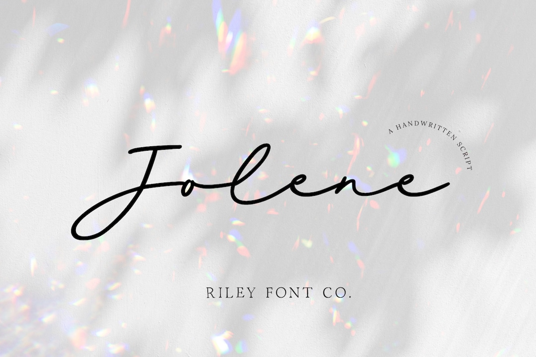 Jolene Font Handwritten Elegant Script, Necklace Name Font for Cricut ...