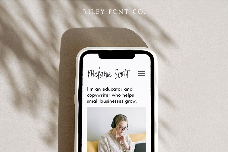 Emelia Font Chic Handwriting Font Logo Font Cricut Font | Etsy