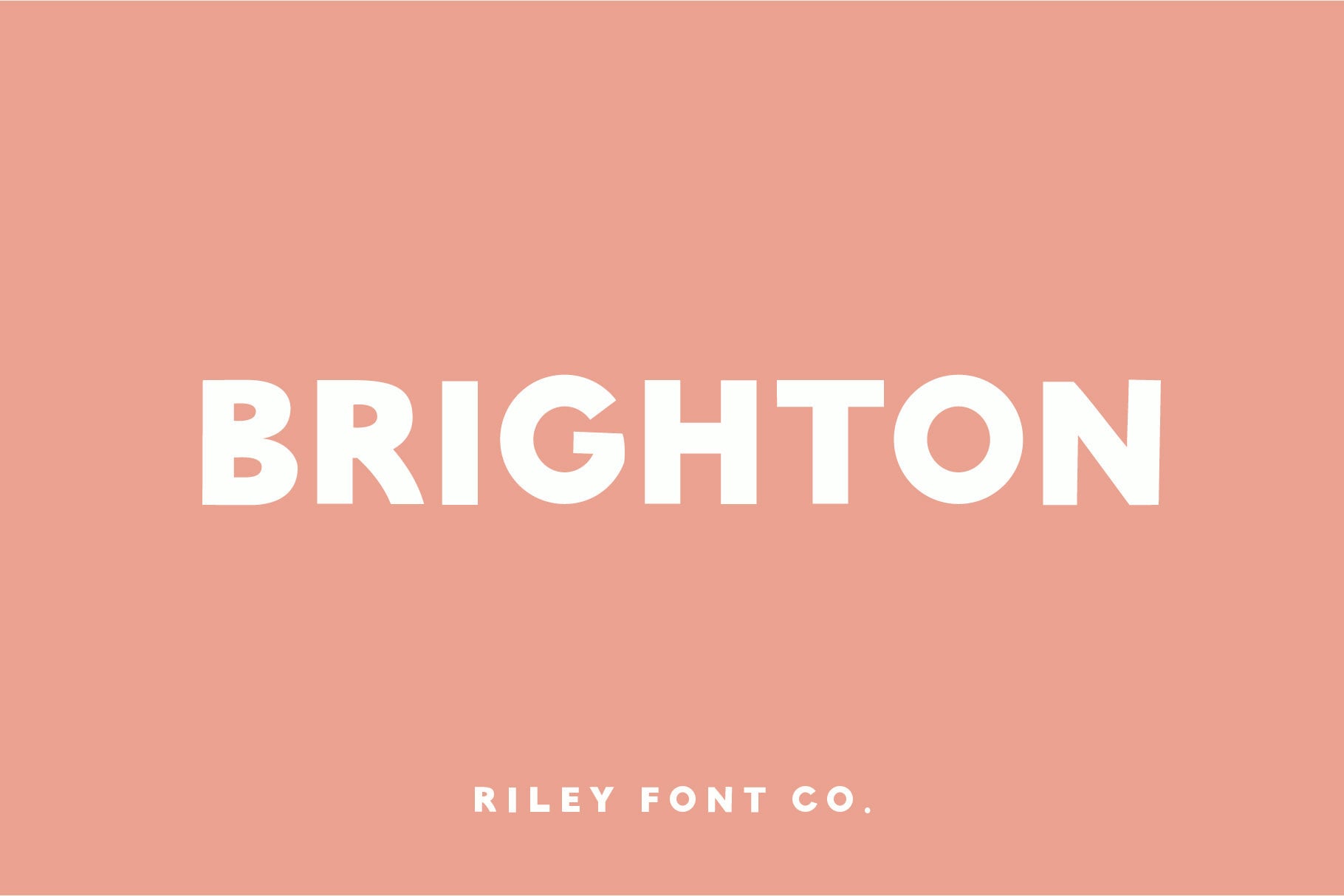 Brighton Font - Trendy Sans Serif Font, Logo Font, Display Font, Bold ...