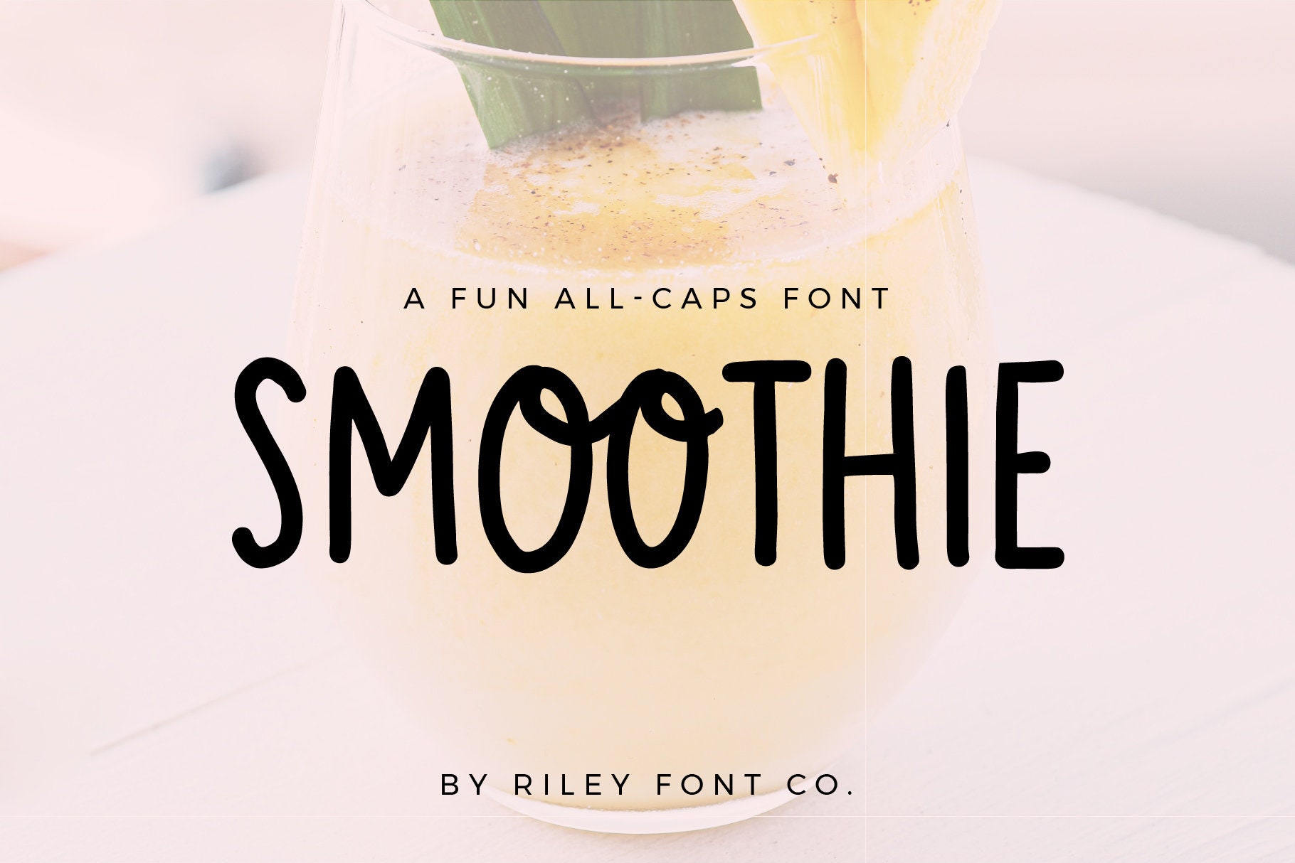 Smoothie Font Handwritten Font, Tall Font, Bold Font, Cricut Font ...
