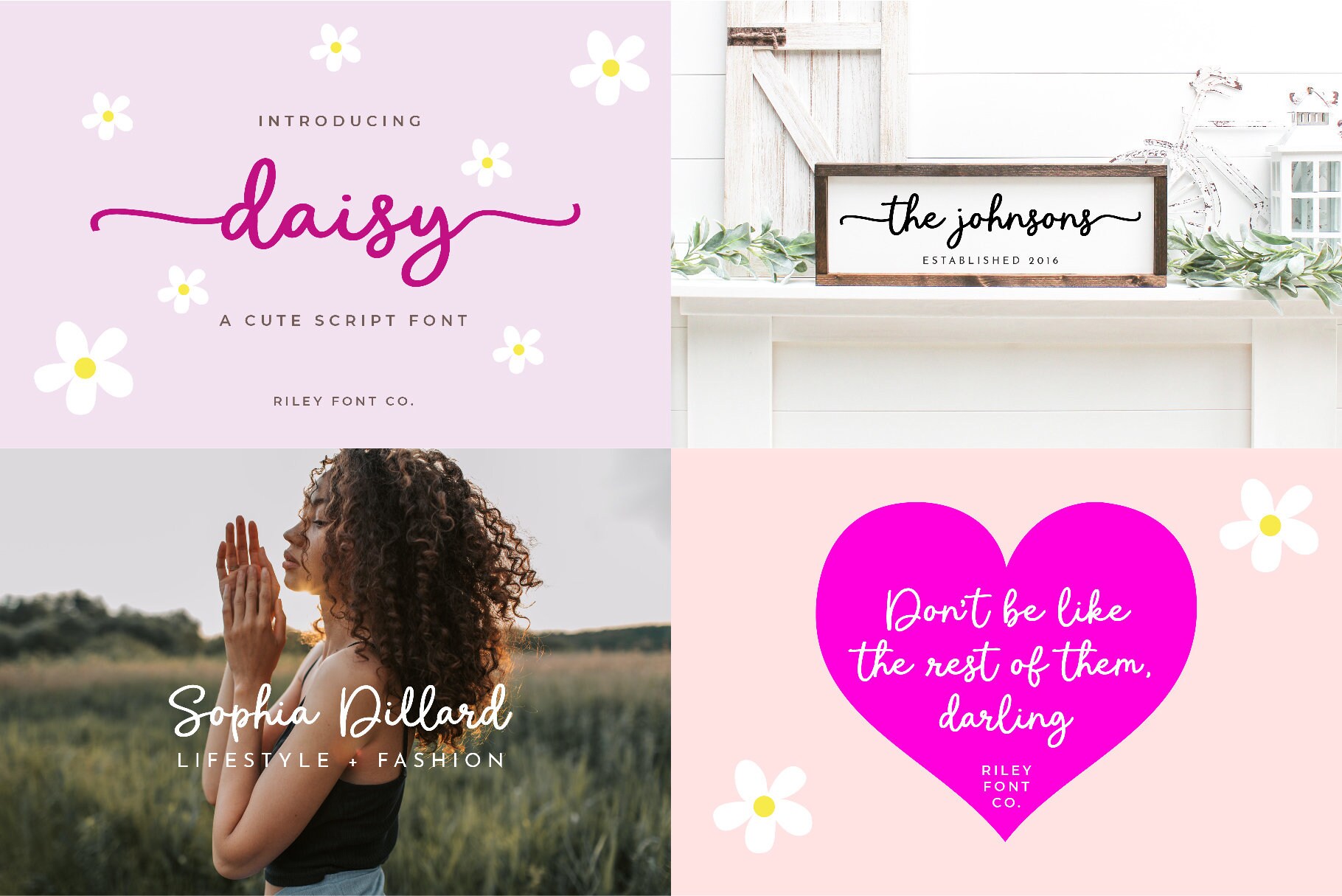 Modern Script Font Bundle Handwritten Fonts Calligraphy - Etsy