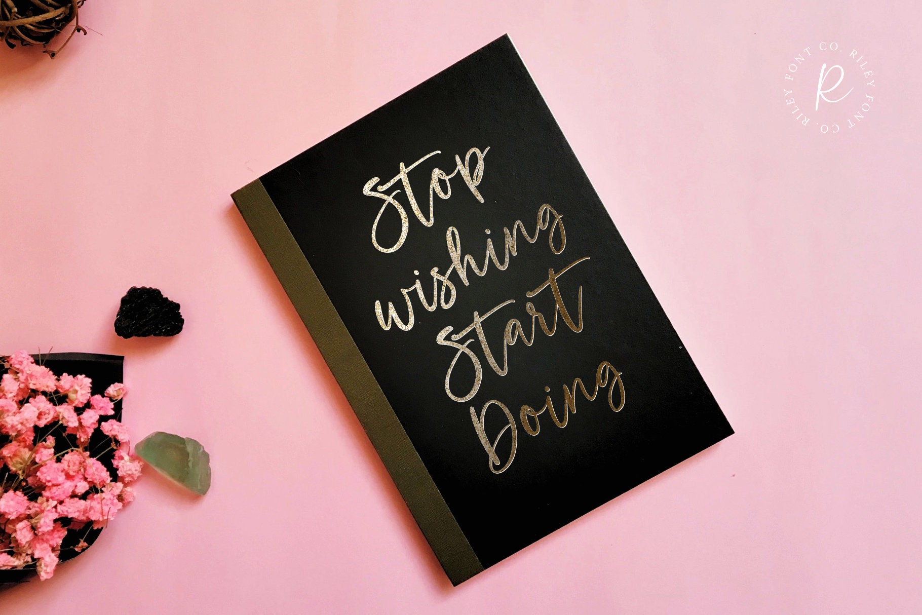 Blueberry Font Bouncy Modern Calligraphy Script Procreate - Etsy