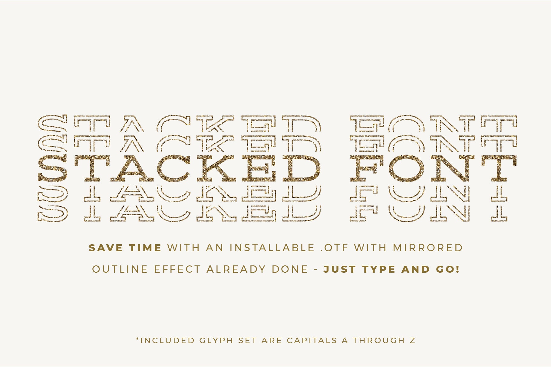 London Stacked Font Mirror Font, Echo Font, Cricut Font, Stacked ...