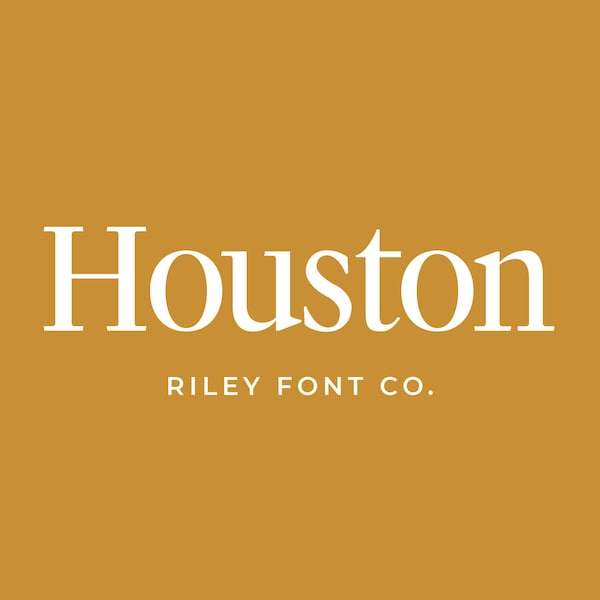 Houston Font Svg - Etsy