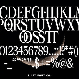 Tarot Font - Halloween Font, Display Font, Celestial Font, Boho Font ...