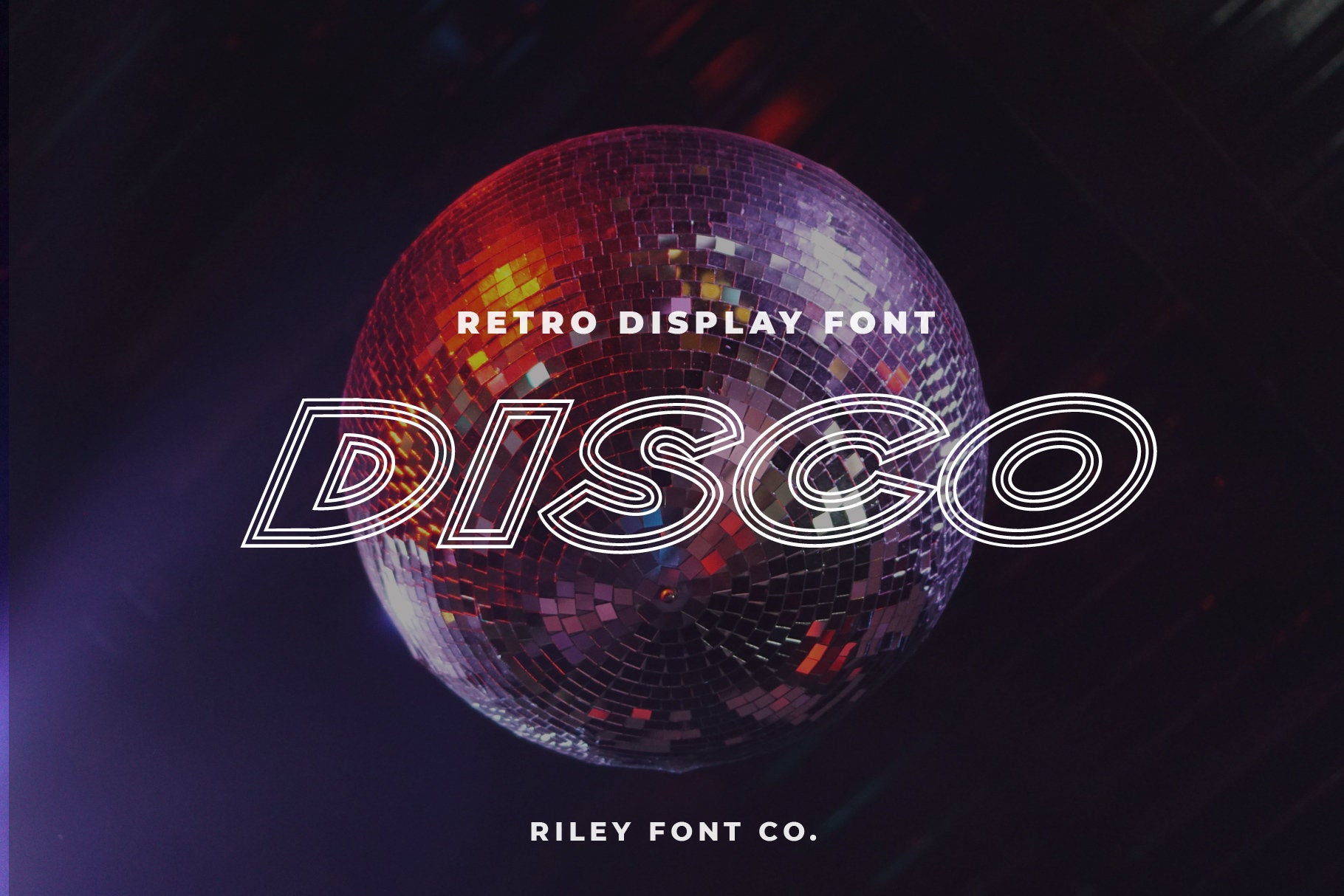 Disco Font Retro Font, 80s Font, 70s Font, Vintage Font, Chill Font ...