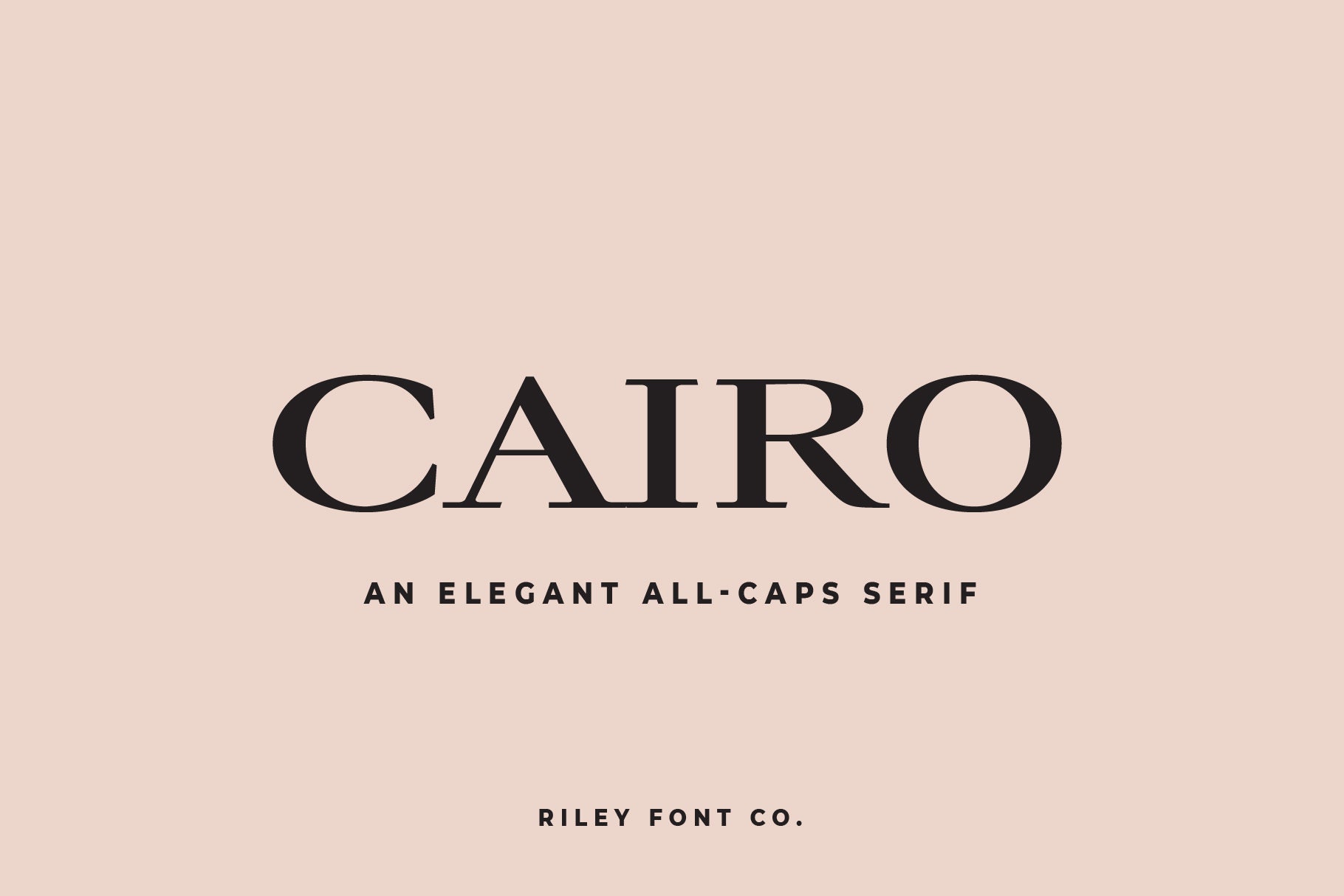 Cairo Font Luxury Serif Font All Caps Font Fashion Font - Etsy