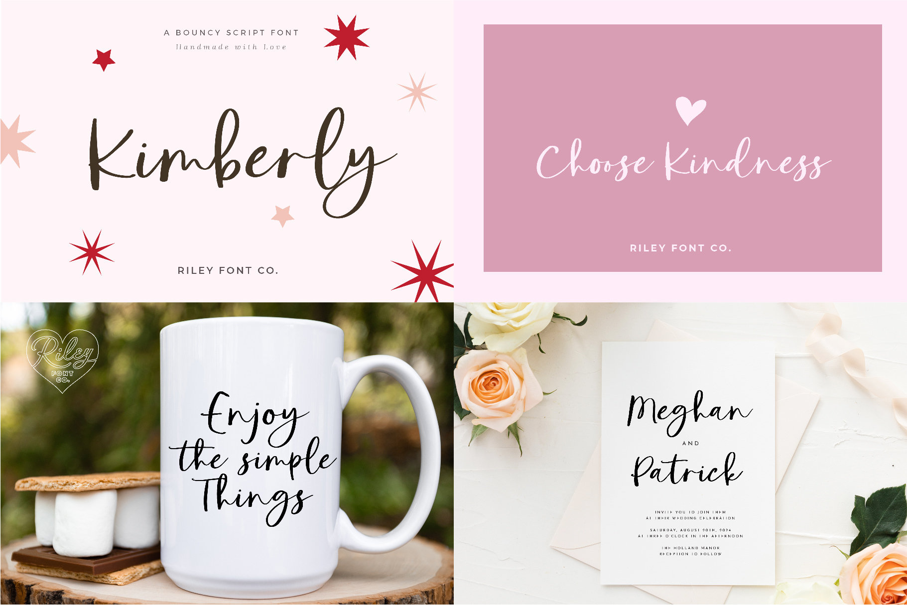 Modern Script Font Bundle Handwritten Fonts Calligraphy - Etsy