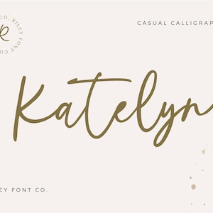 Katelyn Font - Modern Handwriting Font, Wedding Font, Chic Font ...