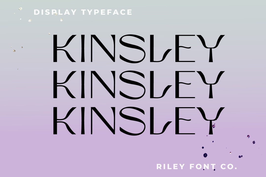 Kinsley Font - Groovy Font, Psychedelic Font, Unique Font, Logo Font ...