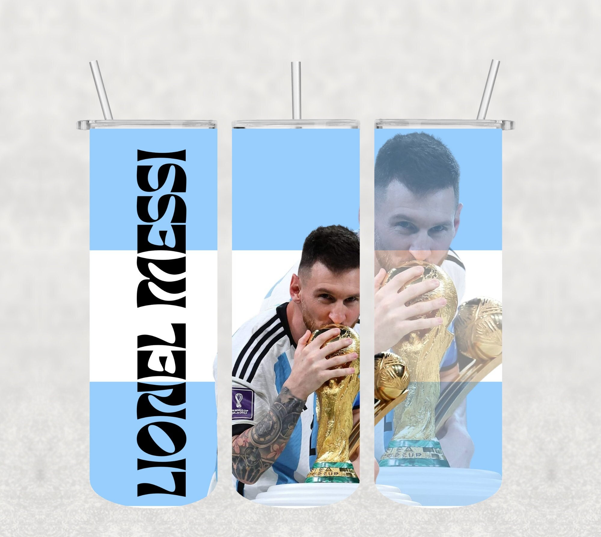 Lionel Messi World Cup Sublimation Tumbler Wrap PNG Digital - Etsy