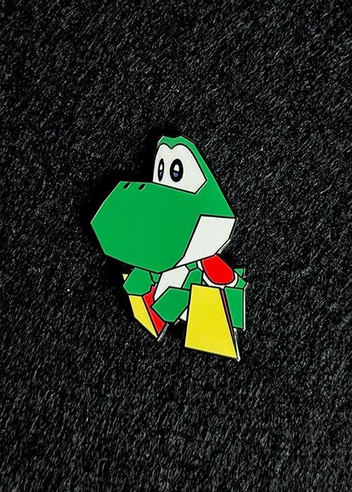 Yoshi Doll Mario Party Enamel Pin - Etsy