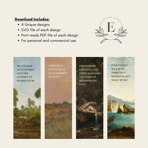 Jane Austen Bookmarks: Inspirational Quotes Gift (instant Download) - Etsy