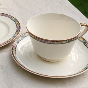 Patterned China, Floral Vintage China Teacup and Side Plates - Etsy