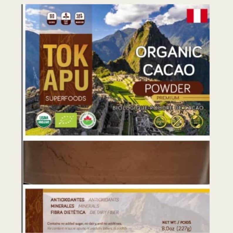 Organic Cacao Powder Imported From Peru - Etsy