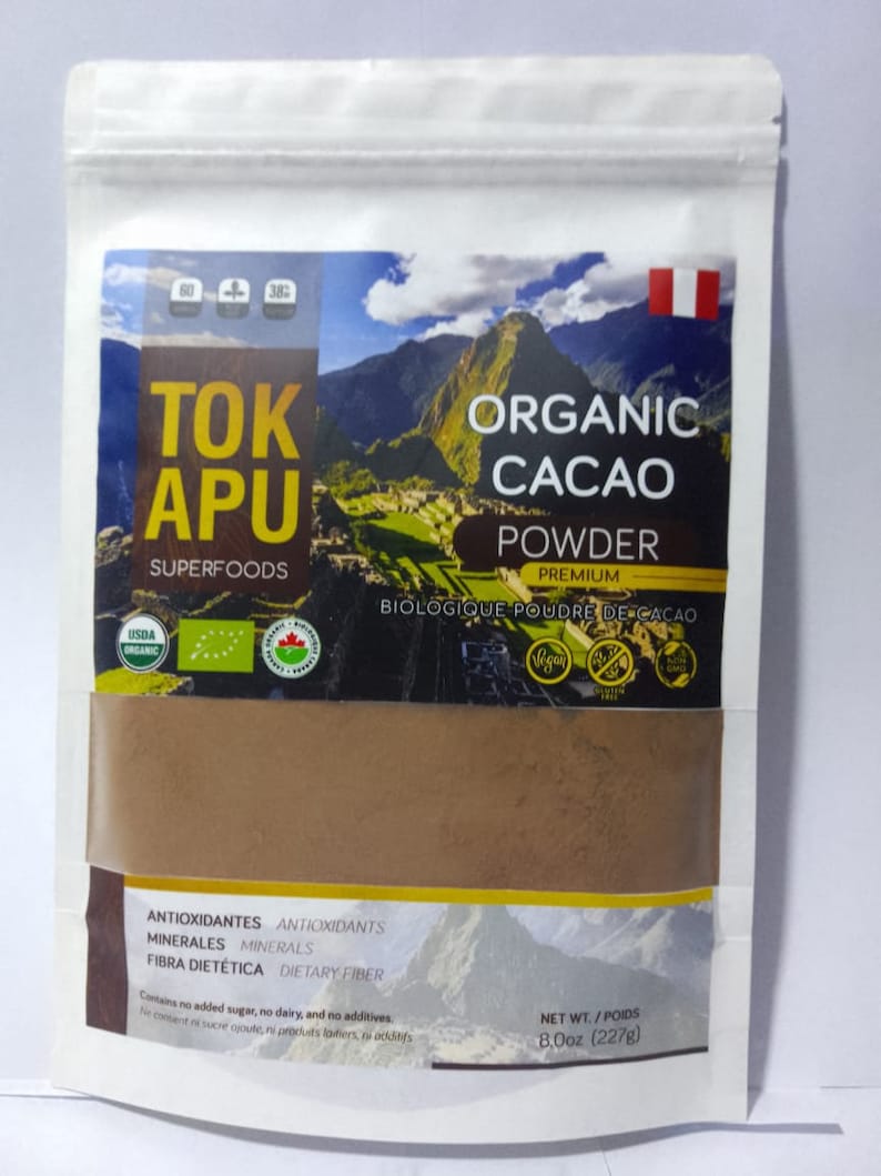 Organic Cacao Powder Imported From Peru - Etsy