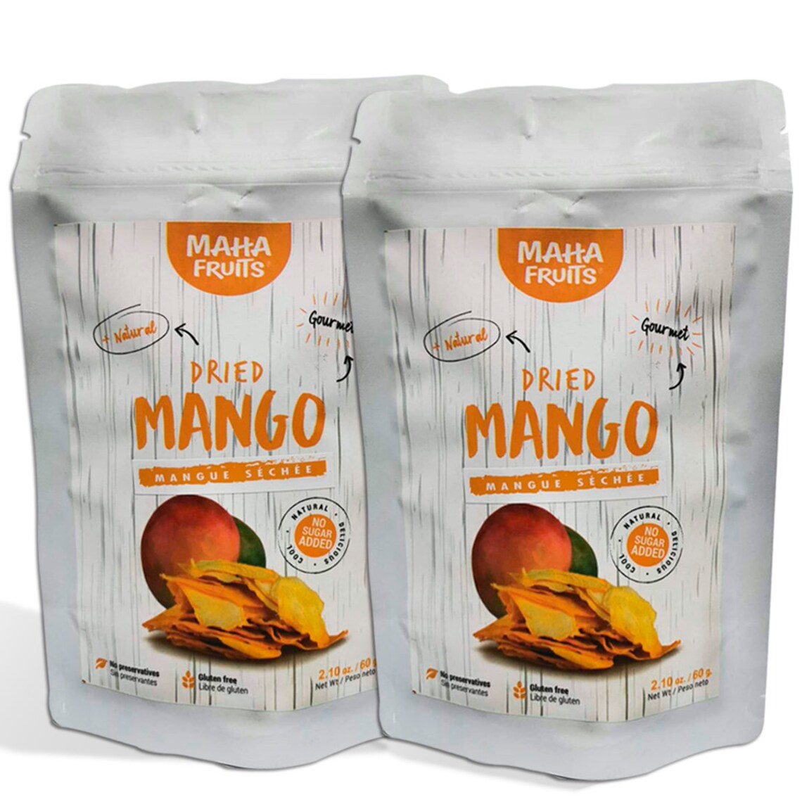 Dried Mango Imported From Peru - Combo Pack (2 Units), Gluten Free, No ...