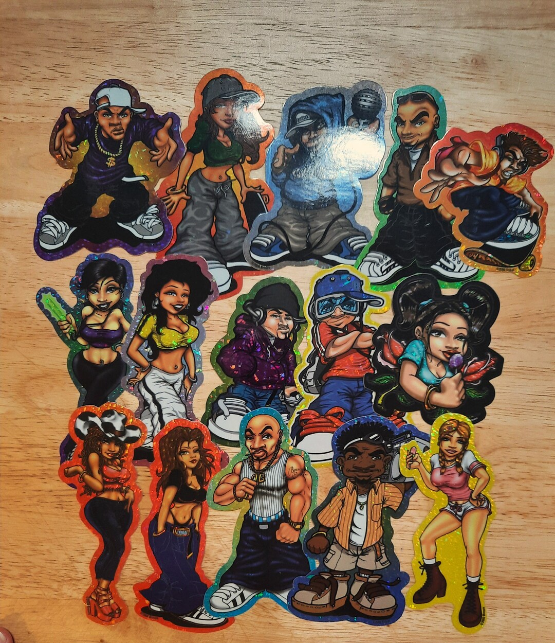 Vintage 2000s Prismatic Homies Vending Machine Stickers Set of 15 - Etsy