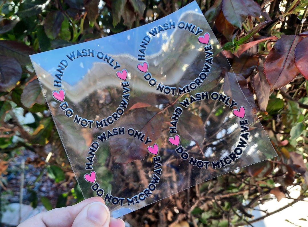 Set of 4 UV DTF 2" Decals Hand Wash Do Not Microwave Ready to Ship - Etsy