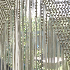 Macrame Curtain Panel,bead Curtains,macrame Window Curtain,macrame Room ...