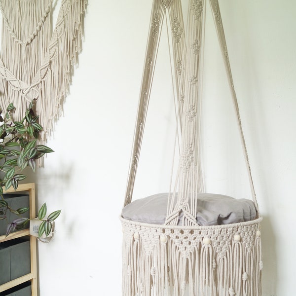 Macrame Cat Bed - Etsy