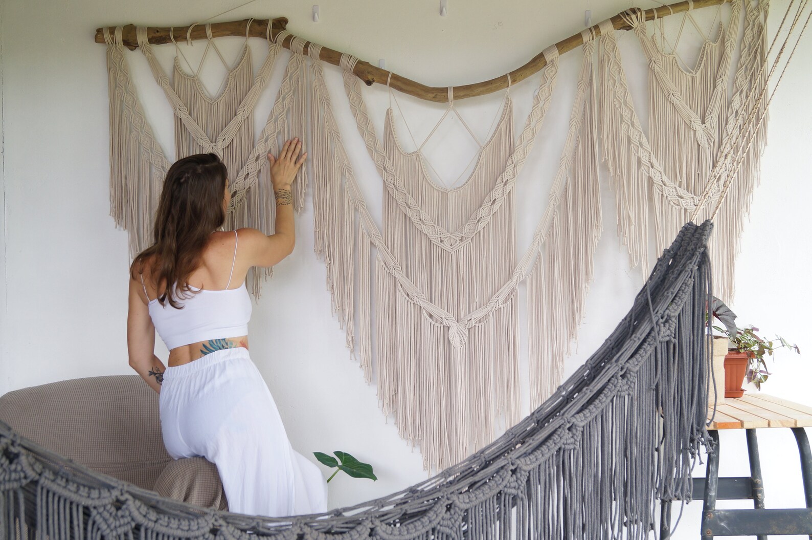 Extra Large Macrame Wallhanging,huge Macrame Wall Pattern,macrame Mural ...