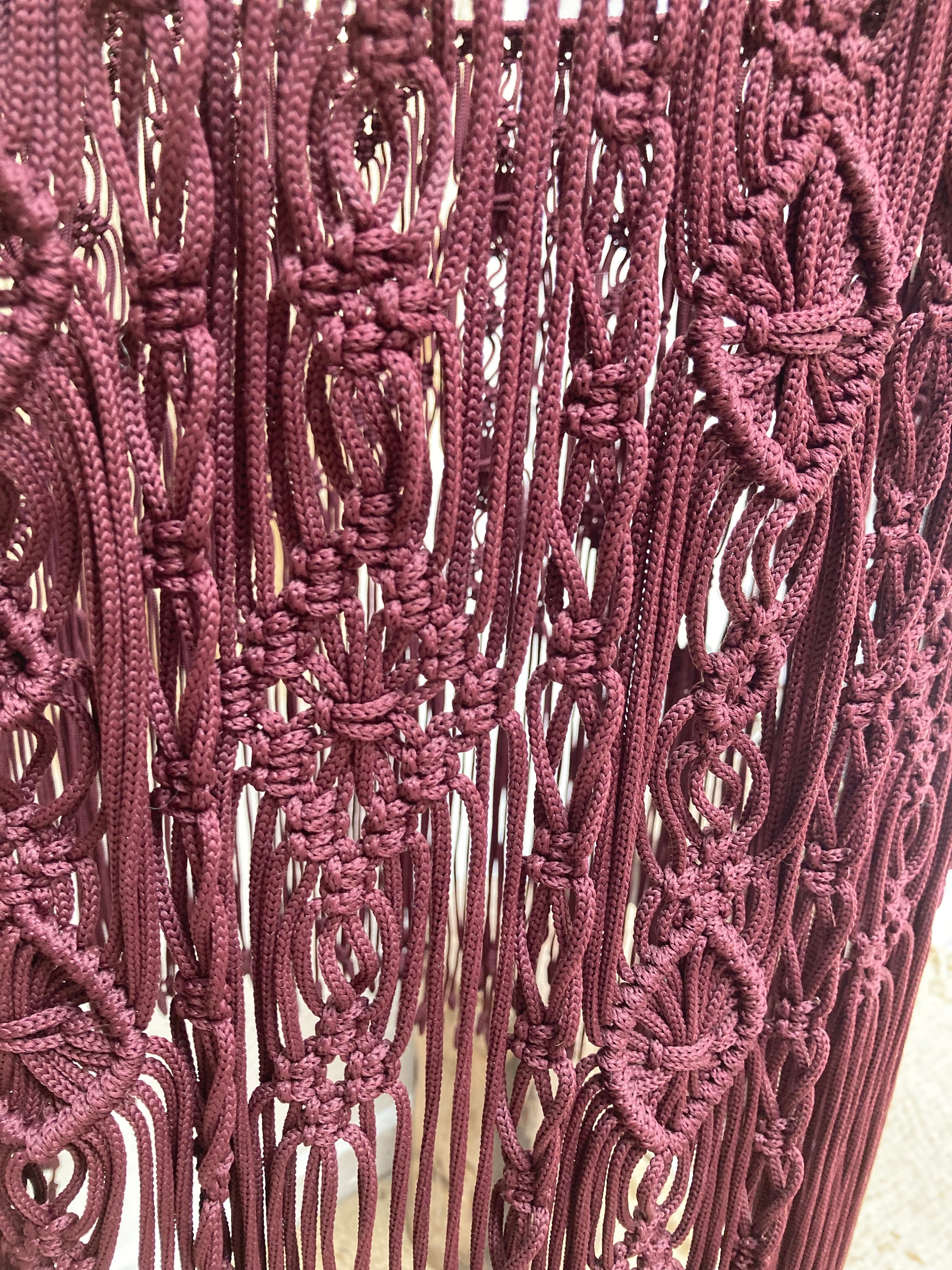 Macrame Round Lampshade,macrame Light Shade,fringe Chandelier Light ...