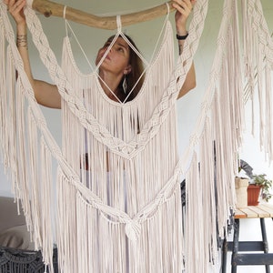 Extra Large Macrame Wallhanging,huge Macrame Wall Pattern,macrame Mural ...