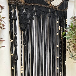 Beaded Curtain Macrame Door & Window Tapestry String Panel Handmade ...