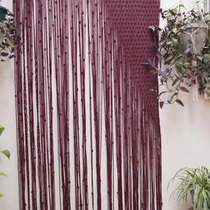 Macrame Doorway Curtain,beaded Curtain,bohemian Wall Art Decor,woven ...