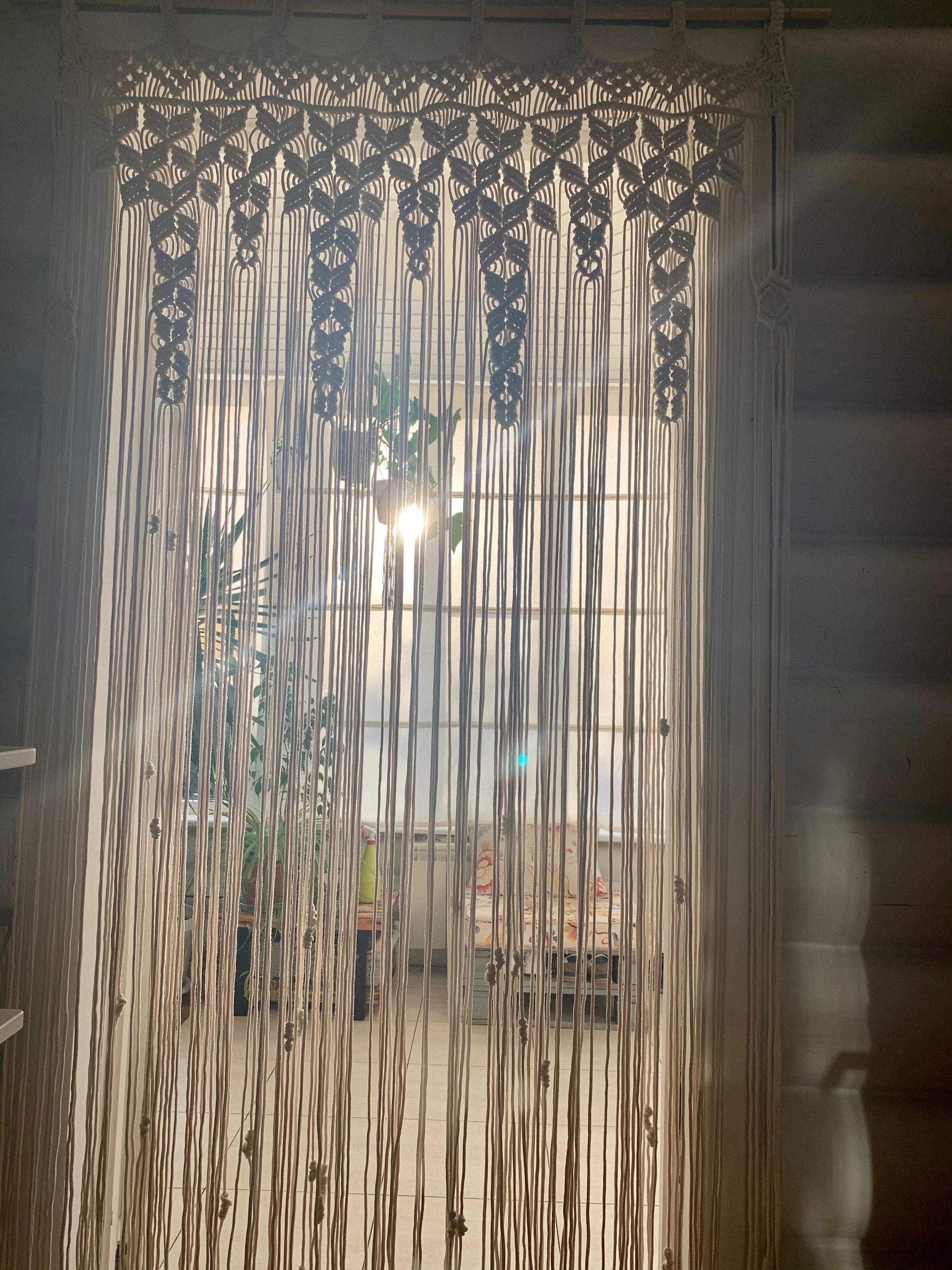 Macrame Door, Window, Curtain,handmade Doorway Panel,macrame Room ...