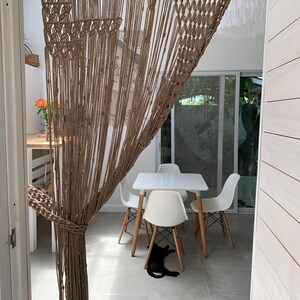 Macrame Curtain Tie Back Set,room Divider,doorway Beaded Curtain ...