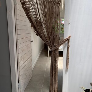 Macrame Curtain Tie Back Set,room Divider,doorway Beaded Curtain ...