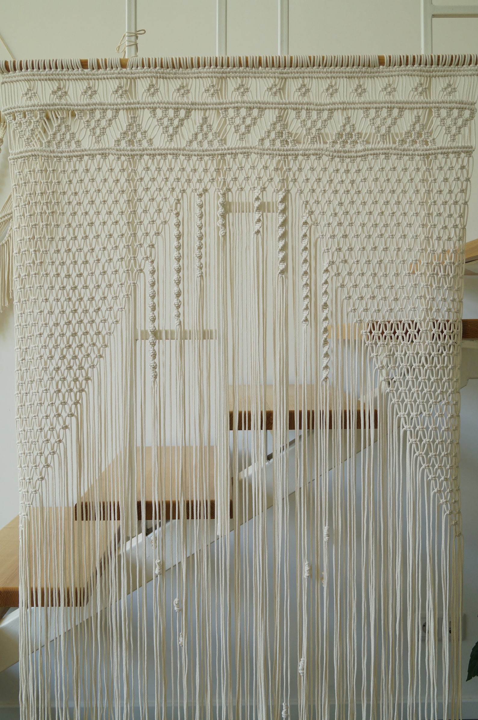 Macrame Curtain Panel,bead Curtains,macrame Window Curtain,macrame Room ...