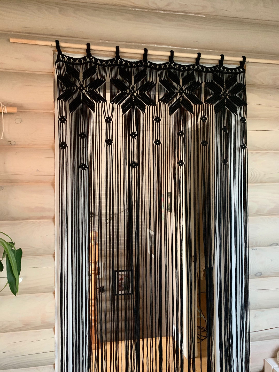 Handcrafted Farmhouse Doorway,macrame Door Panel,custom Color & Size ...