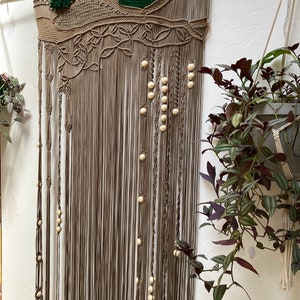 Beaded Curtain Macrame Door & Window Tapestry String Panel Handmade ...