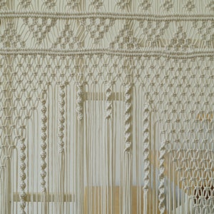 Macrame Curtain Panel,bead Curtains,macrame Window Curtain,macrame Room ...