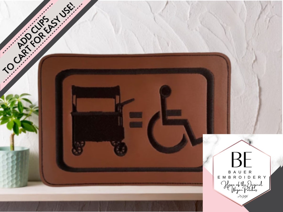 Custom Wagon Patches: CLIPS SOLD SEPARATELY Disability Wagon Wheelchair ...
