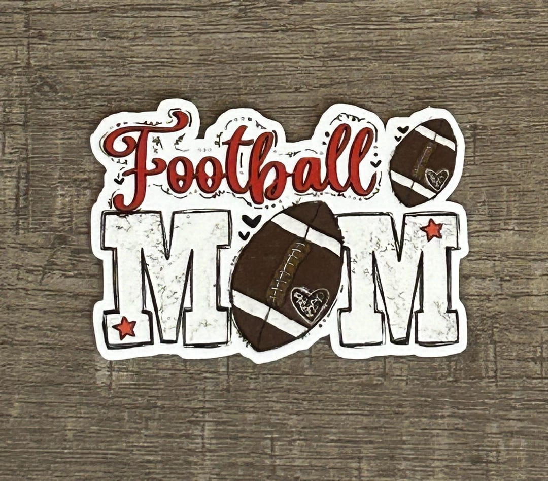 Cheer on Your Athlete With This Football Mom Sticker - Etsy