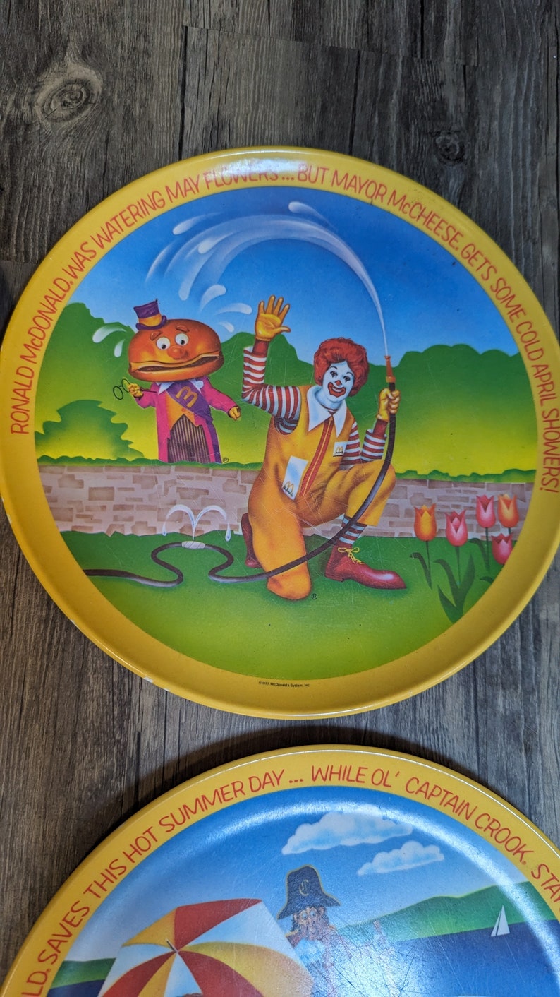 VINTAGE Mcdonald's Plates - Etsy