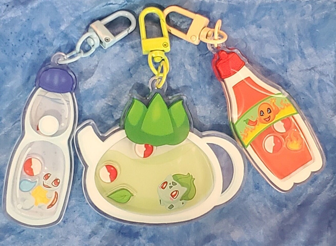 Pokemon Snack Shaker Keychains - Etsy